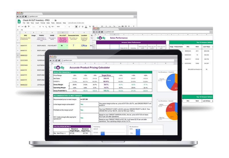 Amazon Business Spreadsheets to Improve Your FBA Operations - Gorilla ROI